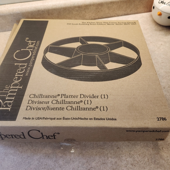 Pampered Chef | Dining | Nib Pampered Chef Chillzanne Platter Divider ...